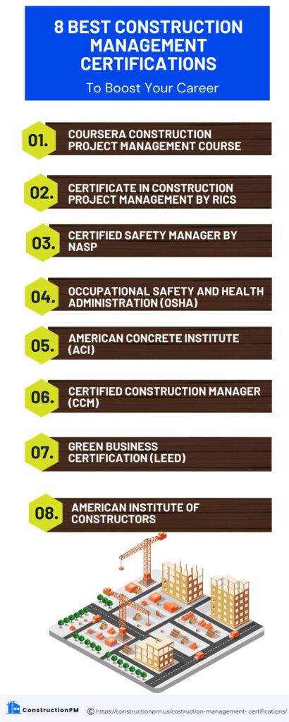 8 Best Construction Management Certifications In USA (2023)
